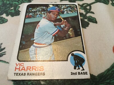 1973 Topps VIC HARRIS Baseball Card High Number #594 RANGERS | eBay