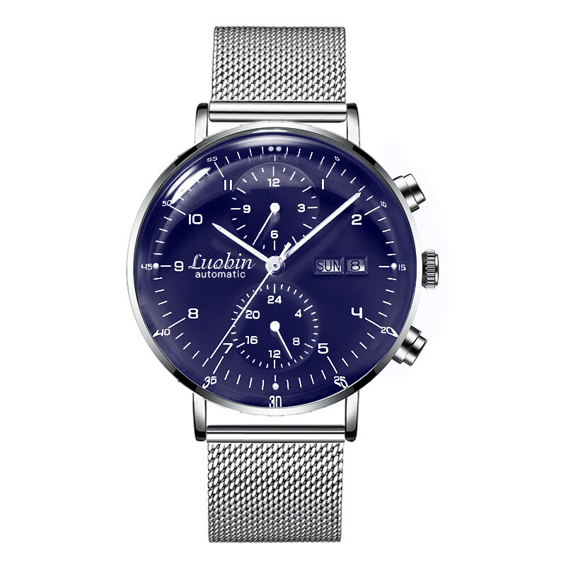 Luobin Automatic Men's Luxury Mechanical Watch 3 Bar Hour Date Month ...