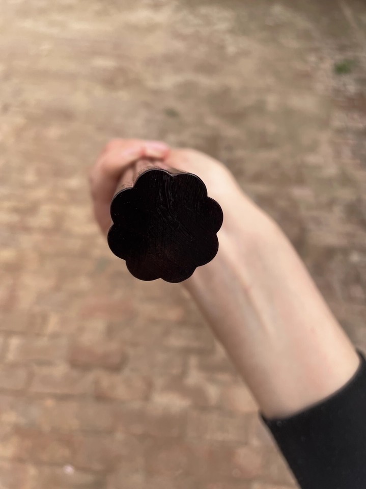 Rosewood Sticks Jo Staff Kungfu Sticks with the Shape of plum blossom ...