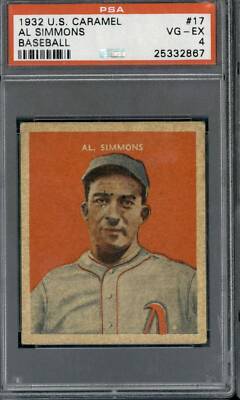 1932 U.S. Caramel #17 Al Simmons - PSA 4 | eBay