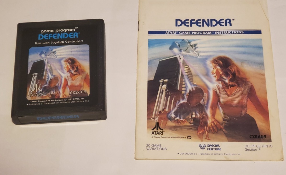 Defender Atari 2600 (Atari, 1981) + Manual Tested Working | eBay