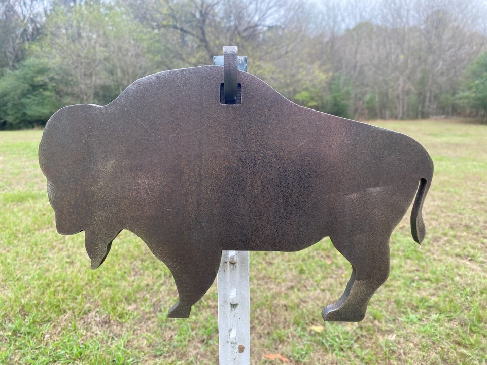 16" x 24" x 3/8" AR500 Cowboy Action Buffalo Silhouette Steel Shooting ...