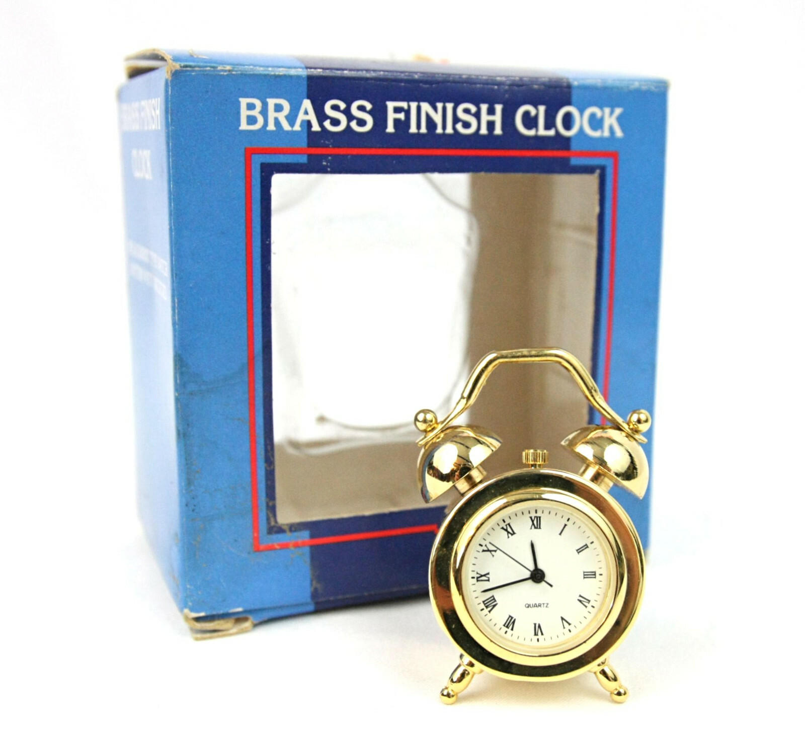 Vintage NEW Brass Finish Mini Antique Style Alarm Clock Analog Novelty ...