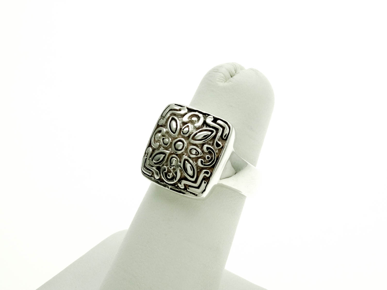 Sterling Silver Ring With Vintage Style Fancy Designs Size- 7 | eBay