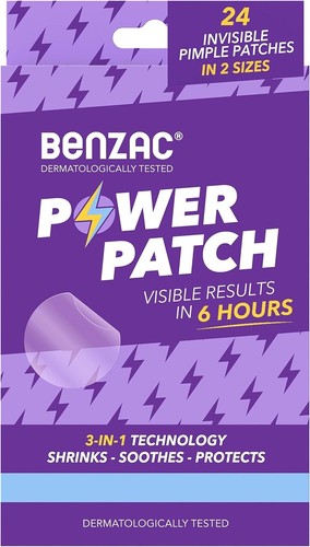 Benzac 3-In-1 Power Patch, Salicylic Acid Pimple Patches for 6 Hour ...