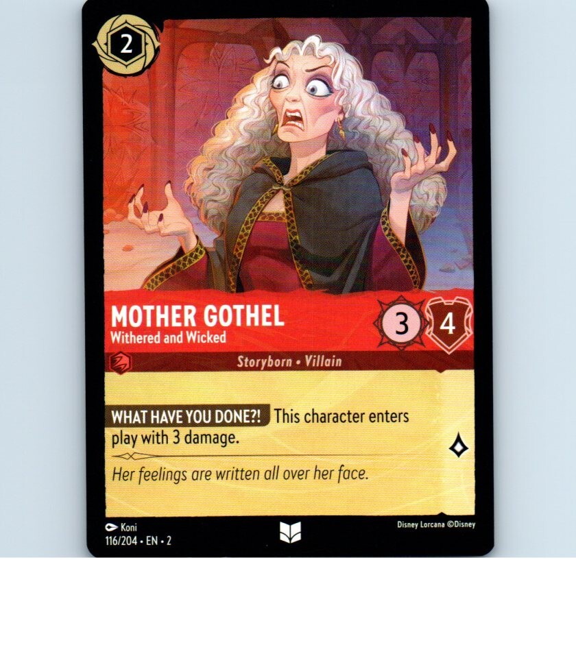 Mother Gothel 116/204 Non-Foil Disney Lorcana Single Card | eBay
