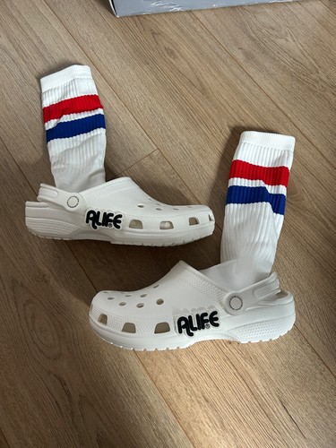 ALIFE White Crocs Size 37/38 | eBay