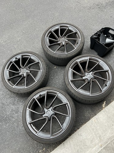 4x OEM 2024 Tesla Model 3 Performance 20" Warp Wheels and Tires Set ...