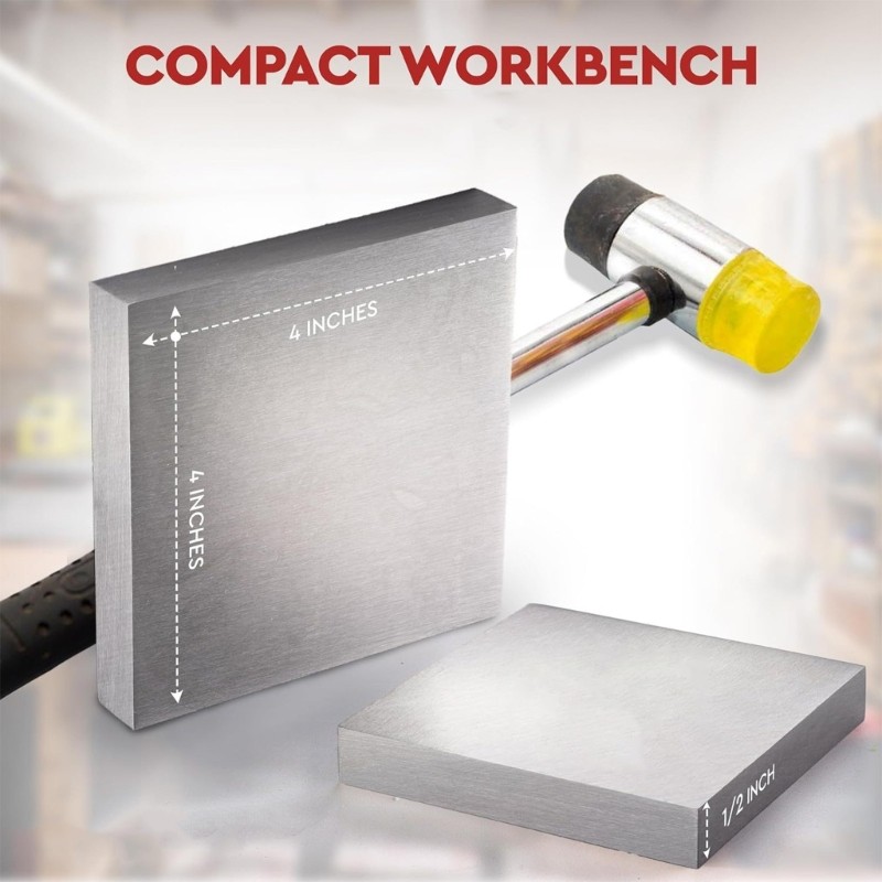k Heat Treated Scratch Resistant Flat Steel Anvil Block for Jewelry ...