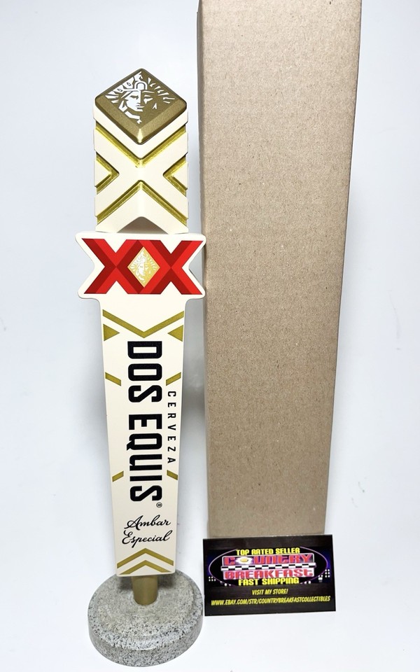 Dos Equis XX Ambar Especial Amber Beer Tap Handle 12.5” Tall - Brand New In Box! | eBay