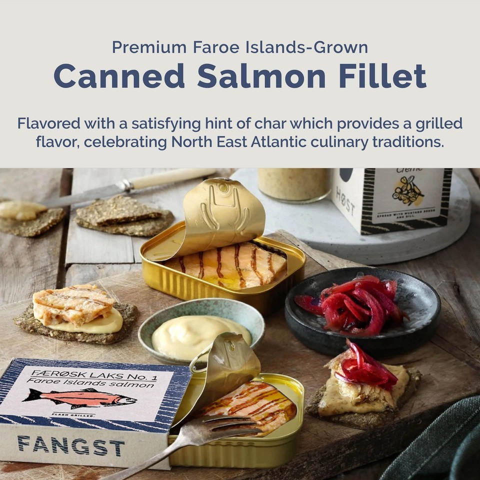 Fangst Laks No.1 Canned Salmon Fillet 110g x10 Flash Grilled Omega-3 ...