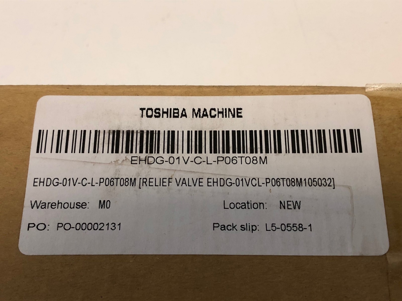 NEW! YUKEN POWER AMP VALVE EH EHDG-01V-C-L-P06T08M10-5032 TOSHIBA ...