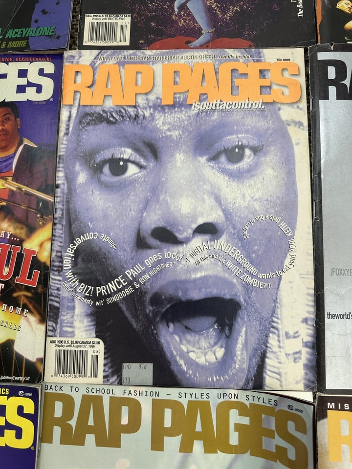 Rap Pages Hip Hop Magazine 1995-1997 Lot Of 17 - Eazy E, The Roots, Etc ...