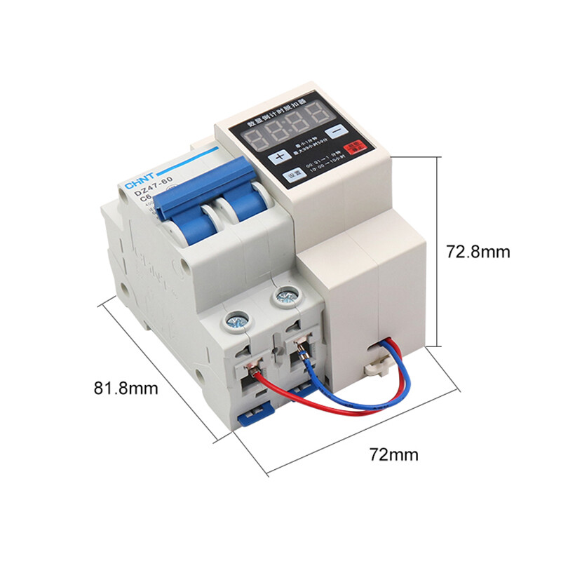 Circuit Breaker Timer Waterproof Box Kit CHNT DZ47 2 Pole MCB 1A-60AMP ...
