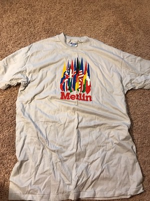 Vintage 1980's Merlin Flags T Shirt Adult XL Hanes Soft | eBay
