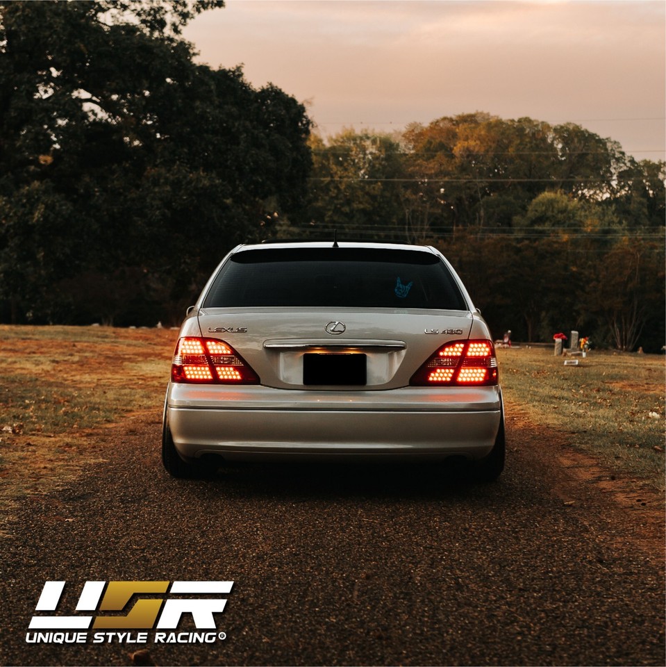 JDM Style LED Upgrade Red/Clear 4 Pc Tail Light For 2001-2003 Lexus ...