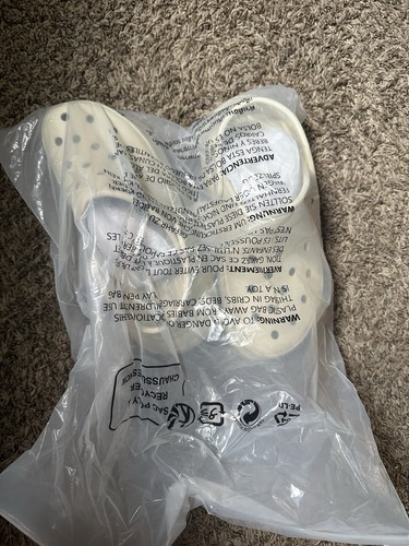 Unopened Unisex Classic Mega Crush Ivory Color Crocs Size M6/w8 | eBay