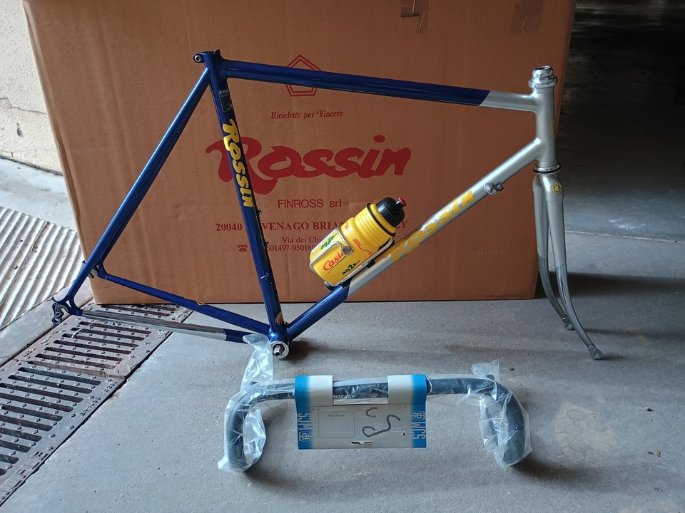 Nos Nib Vintage Rossin Columbus Nemo Campagnolo Record Frame Hset, BB ...