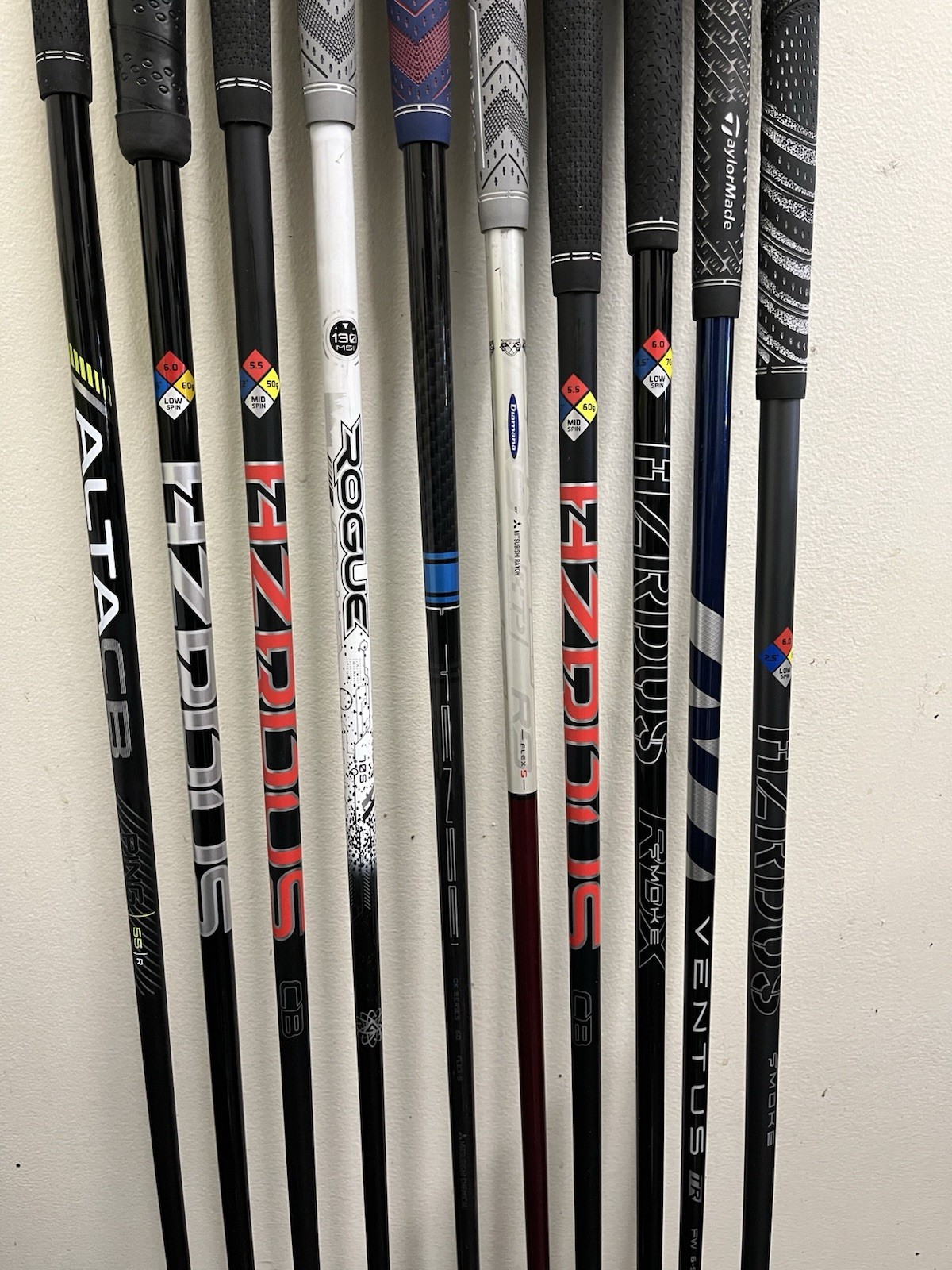 Driver And Driver Wood Shaft Lot Of 10 Tensei Ventus HZRDUS 43”-38” 5 ...