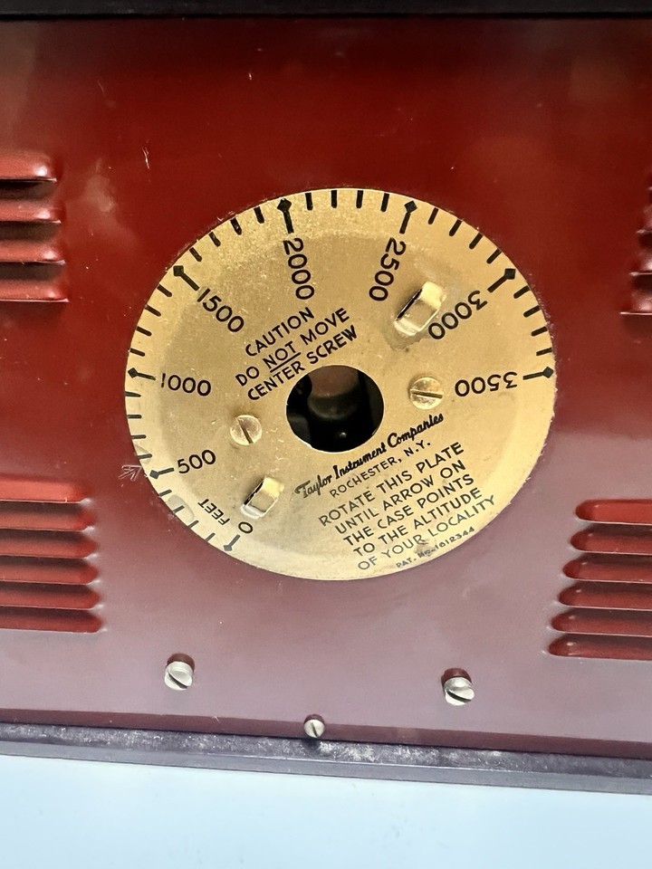 Taylor Barometer Weather Station Art Deco Bakelite Case Temp & Humidity ...