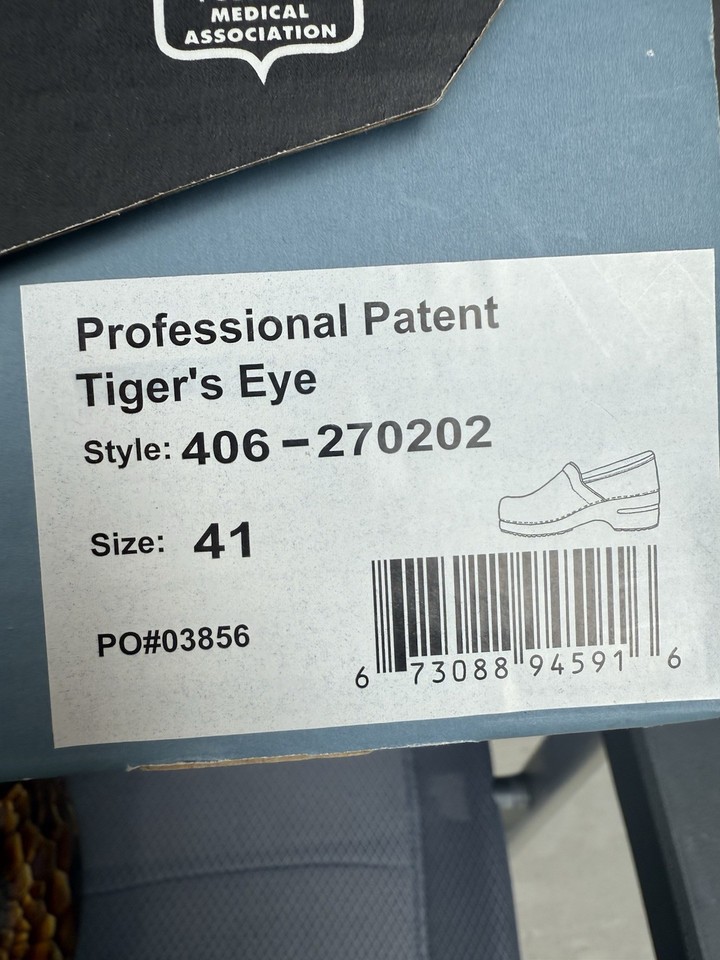 New In Box Dansko Women's Size 41 Brown Snake Pattern Patent Clog Shine ...