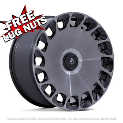 22 inch 22x9 Asanti Black ABL-45 ARISTOCRAT Black machined wheels rims ...