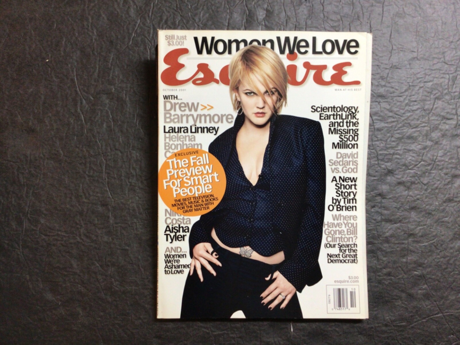 ESQUIRE ~ October 2001 ~ Drew Barrymore ~ EX!!! | eBay