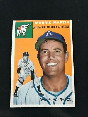 1954 TOPPS # 168 MORRIE MARTIN - PHILADELPHIA ATHLETICS - EX+ | eBay