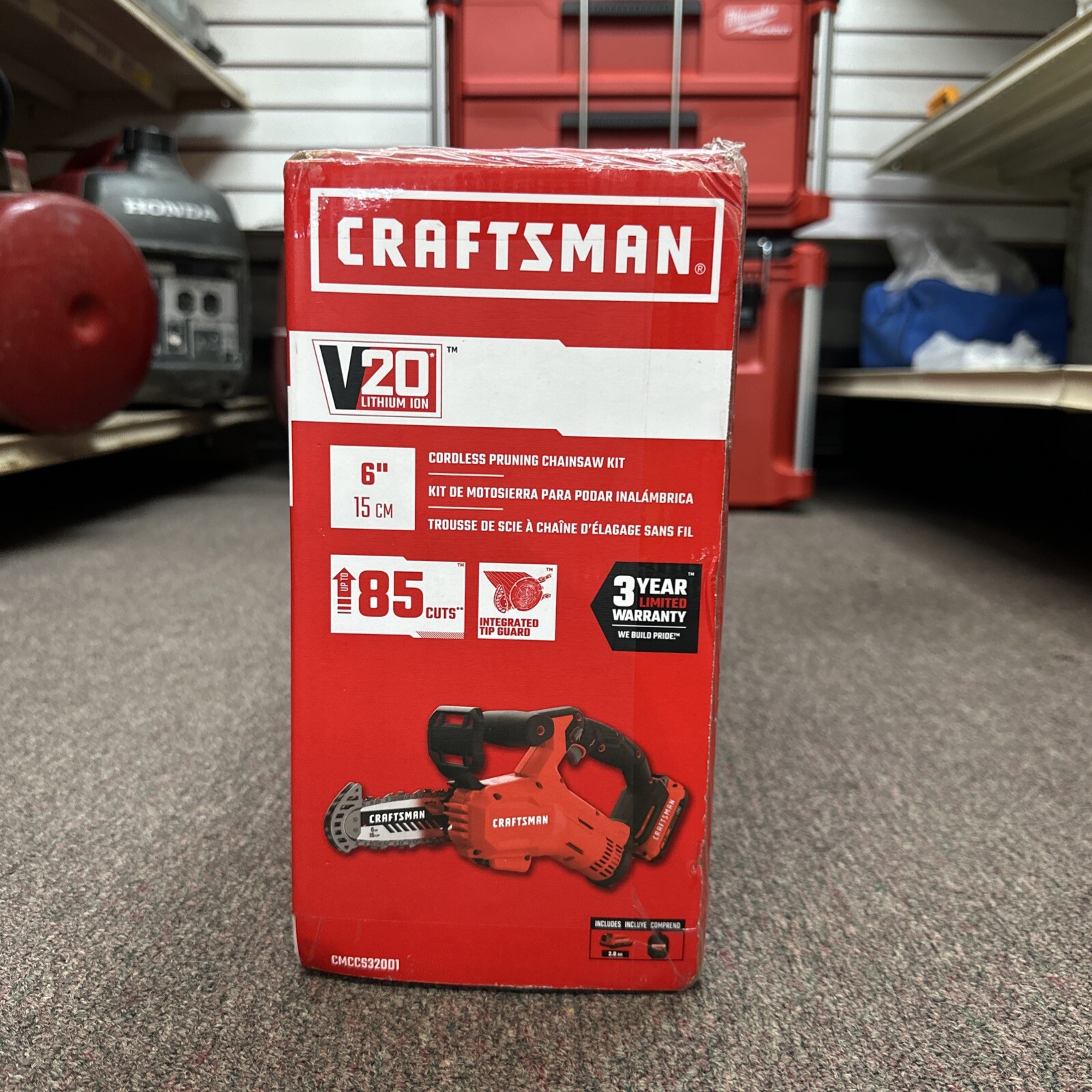 Craftsman V20 6” Cordless Pruning Chainsaw (CMCCS320D1) Kit for sale ...