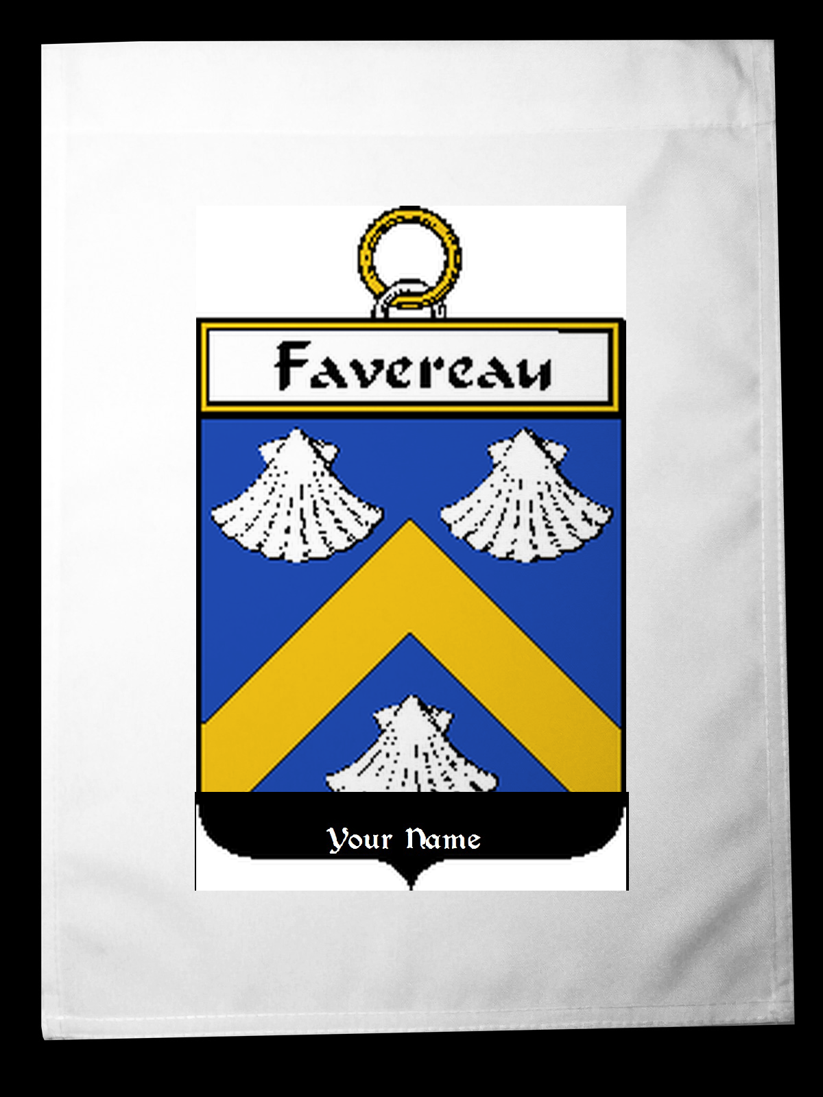 FLAG COAT OF ARMS FAMILY CREST - Favaro Faverau Faveraux Favereau ...