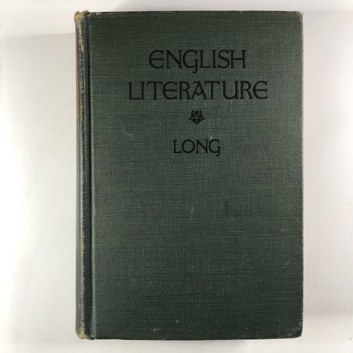 English Literature By William J Long Vintage Hardcover Life History ...