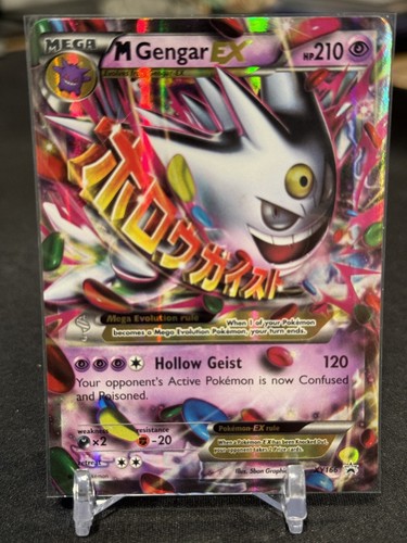 Pokémon TCG Mega Gengar Ex Black Star Promos XY166 Holo Shiny Holo Rare ...