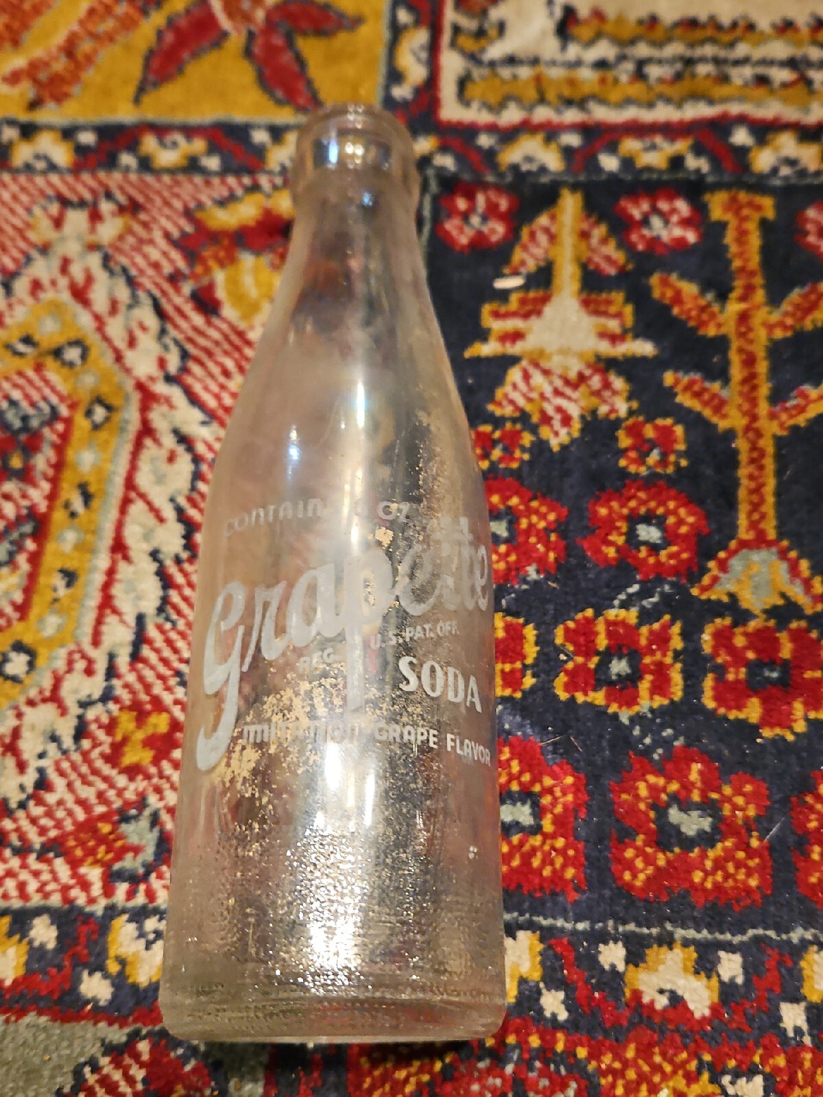 Vintage ACL Glass Soda Bottle 6 Ounce Grapette Camden Arkansas Ark | eBay