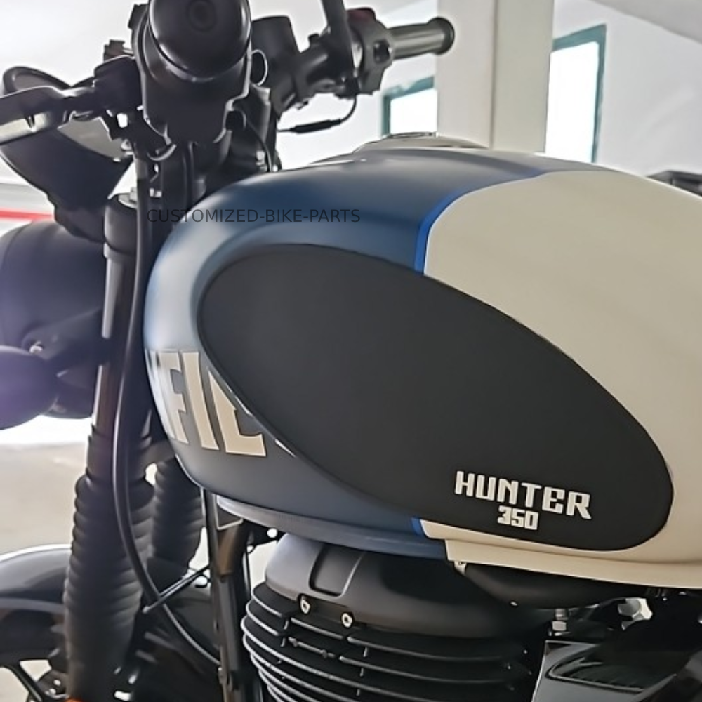 Rubber Traction Tank Pads Grips Protectors For Royal Enfield Hunter 350 ...