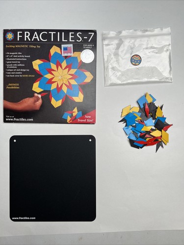 Fractiles 7 Magnetic Tile Toy Math Pattern Parent's Choice Award Travel ...