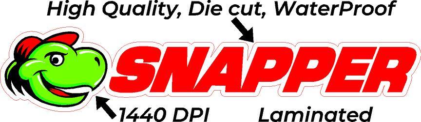 Snapper Turtle lawnmower Waterproof Decal Sticker Emblem Tractor mower ...