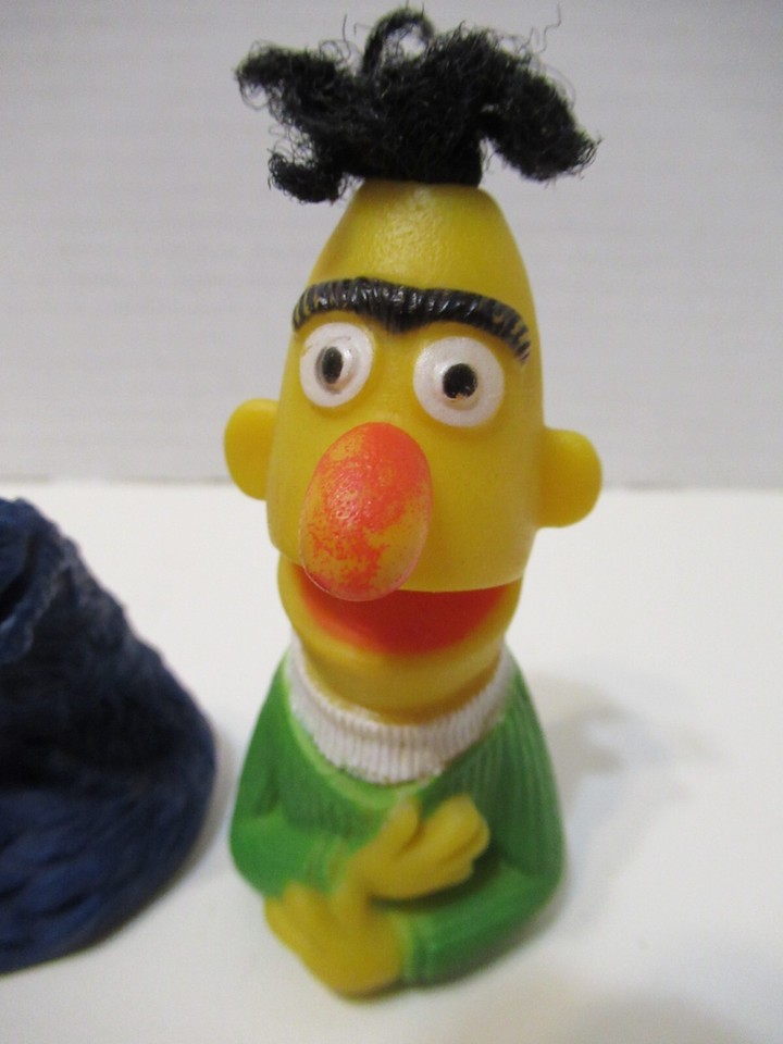 Sesame Street Bert Cookie Monster 2 Grover Finger Puppet Figures | eBay