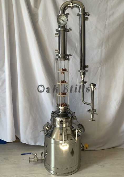 30Lt / 8 Gallon Alcohol Distiller Glass Column Still with Controller ...