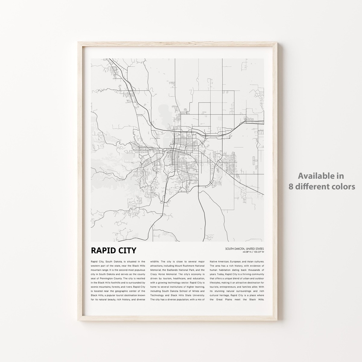 Tourist map of south dakota with cities 60 photos - Arptravels.com
