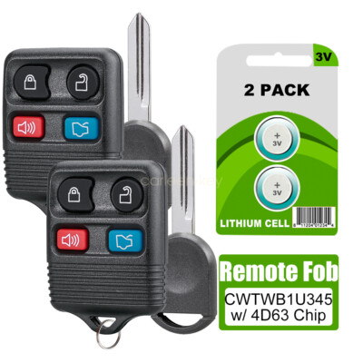 2 Remote for 2005 2006 2007 2008 2009 2010 Ford Mustang Keyless Entry ...