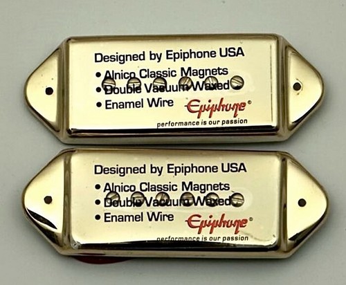 Epiphone P90 Gold P-90 Dog Ear Pickups Metal Chrome Cover P90S | eBay