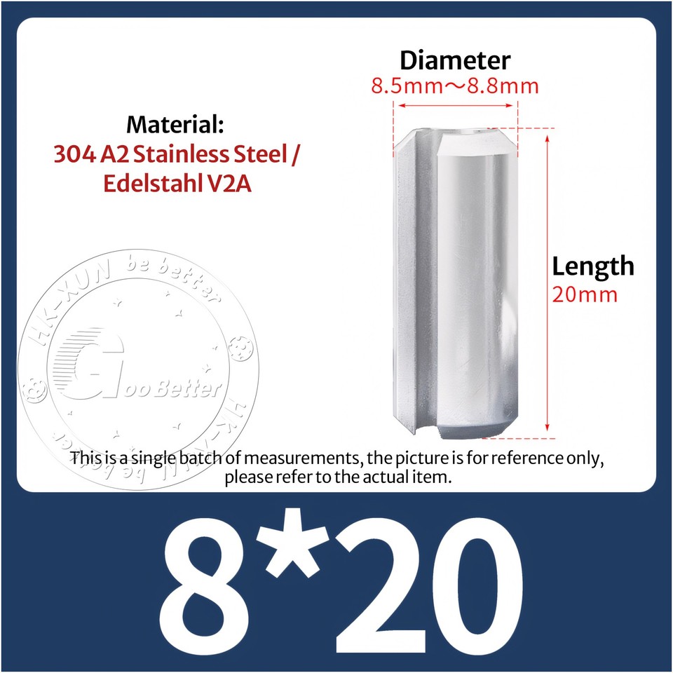 8mm-12mm Stainless Steel Slotted Spring Tension Pins Sellock Roll Pins ...