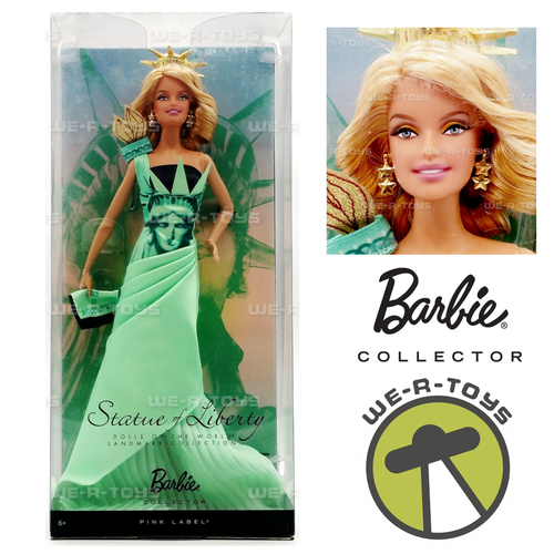 Statue of Liberty Barbie Dolls of the World Landmark Collection Pink ...