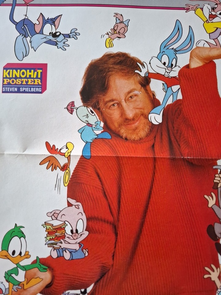 Harrison Ford, Steven Spielberg,Poster from German magazine Kinohit in ...