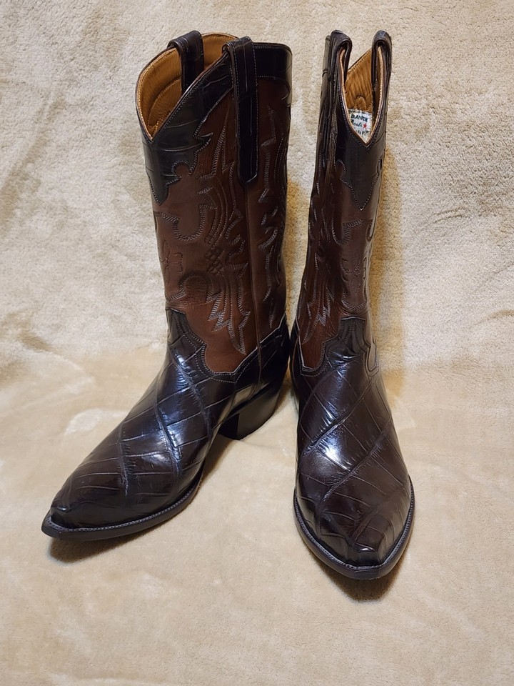 Back at the Ranch Luxury Cowboy Boots Crocodile With Calf Upper size 9 ...