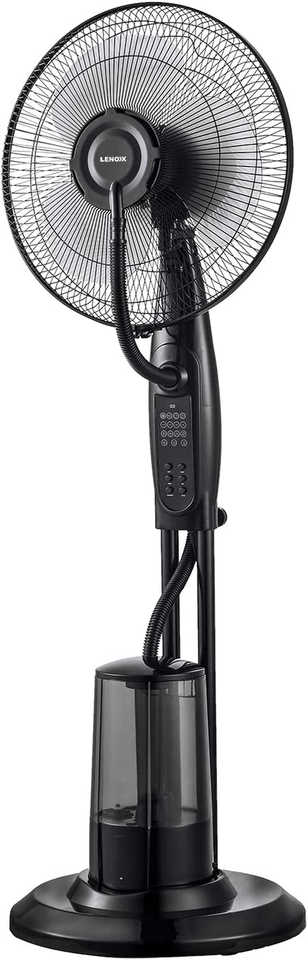 Misting Pedestal Fan - 3.2L Water Tank Capacity, Touch Panel, Full ...