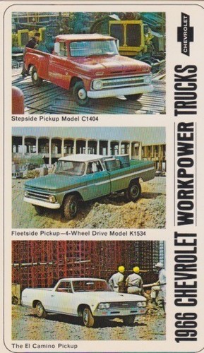 1966 Chevrolet Trucks-Stepside Pickup-Fleetside Pickup-El Camino Pickup ...