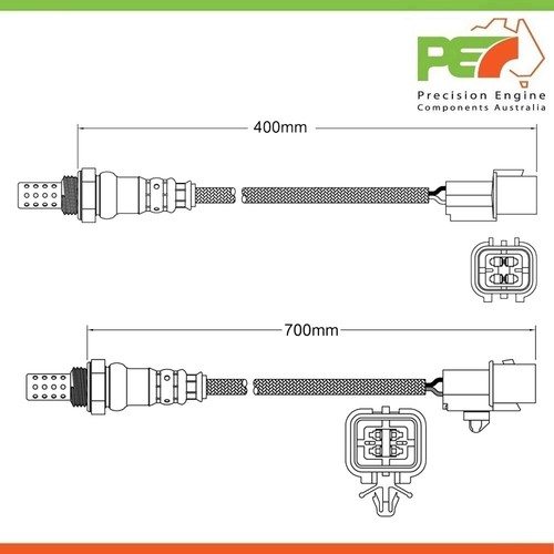 2x New * OEM * Pre-Cat & Post-Cat Oxygen Sensors For Hyundai i30 1.6L ...