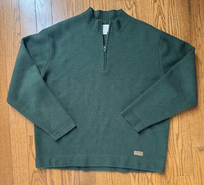 Filson 1/4 Zip Sweater, Men's XL, Quality 100% Wool | eBay