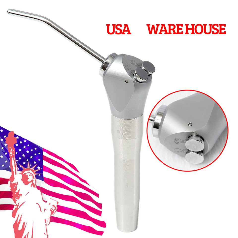 Dental 3 Way Air Water Spray Triple Syringe Handpiece w/ 2 Nozzles Tips ...